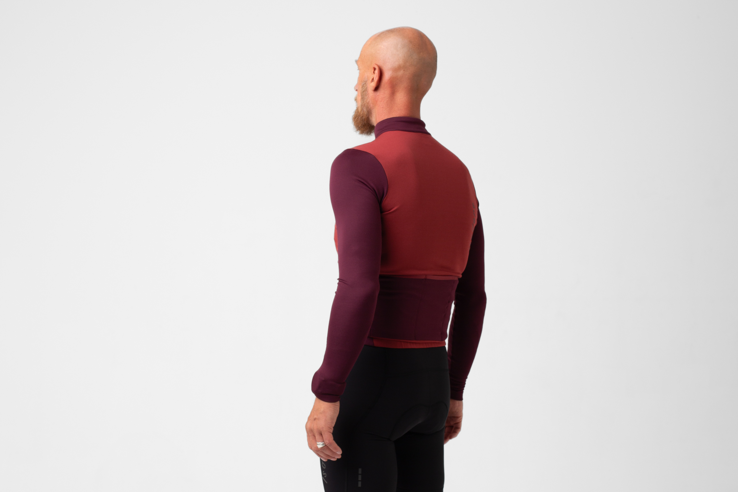 Patchwork Thermal Long Sleeve Jersey Ruby Wine / Fig