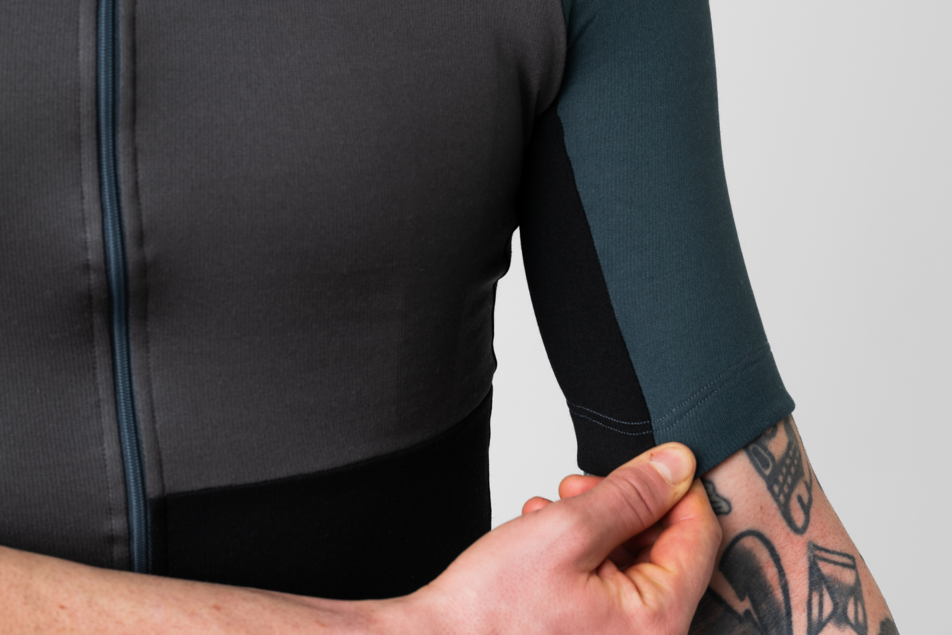 Patchwork Jersey Steel Gray