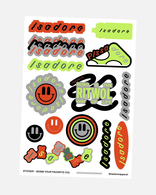 Isadore Stickers Green